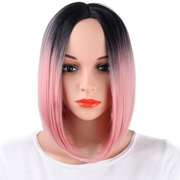 Accessories | Sagima Black Pink Cosplay Wig Nwt | Poshmark